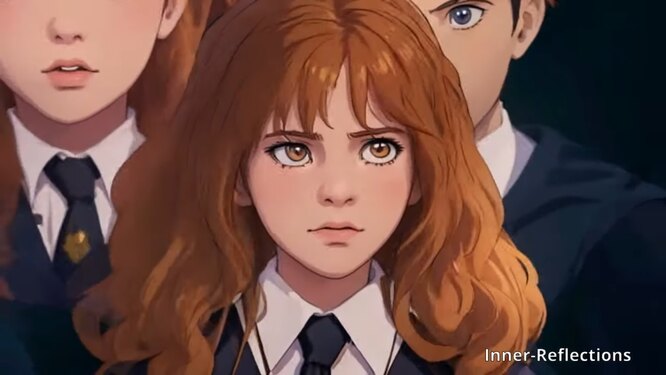 Хотите увидеть кавайного Снейпа? Нейросеть превратила в аниме отрывок с распределяющей шляпой из ...